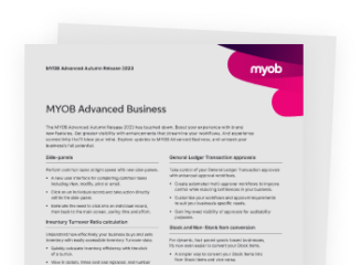 MYOB Acumatica 2022.2 Major Release | Momentum Software Solutions