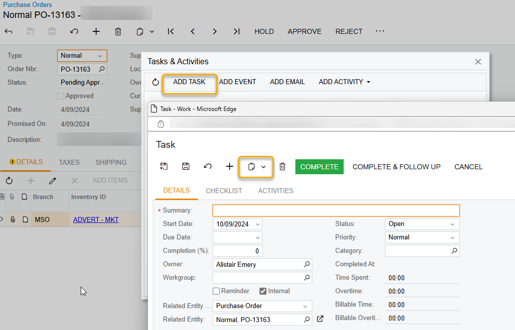 MYOB Acumatica Checklists Add-on | Momentum Software Solutions