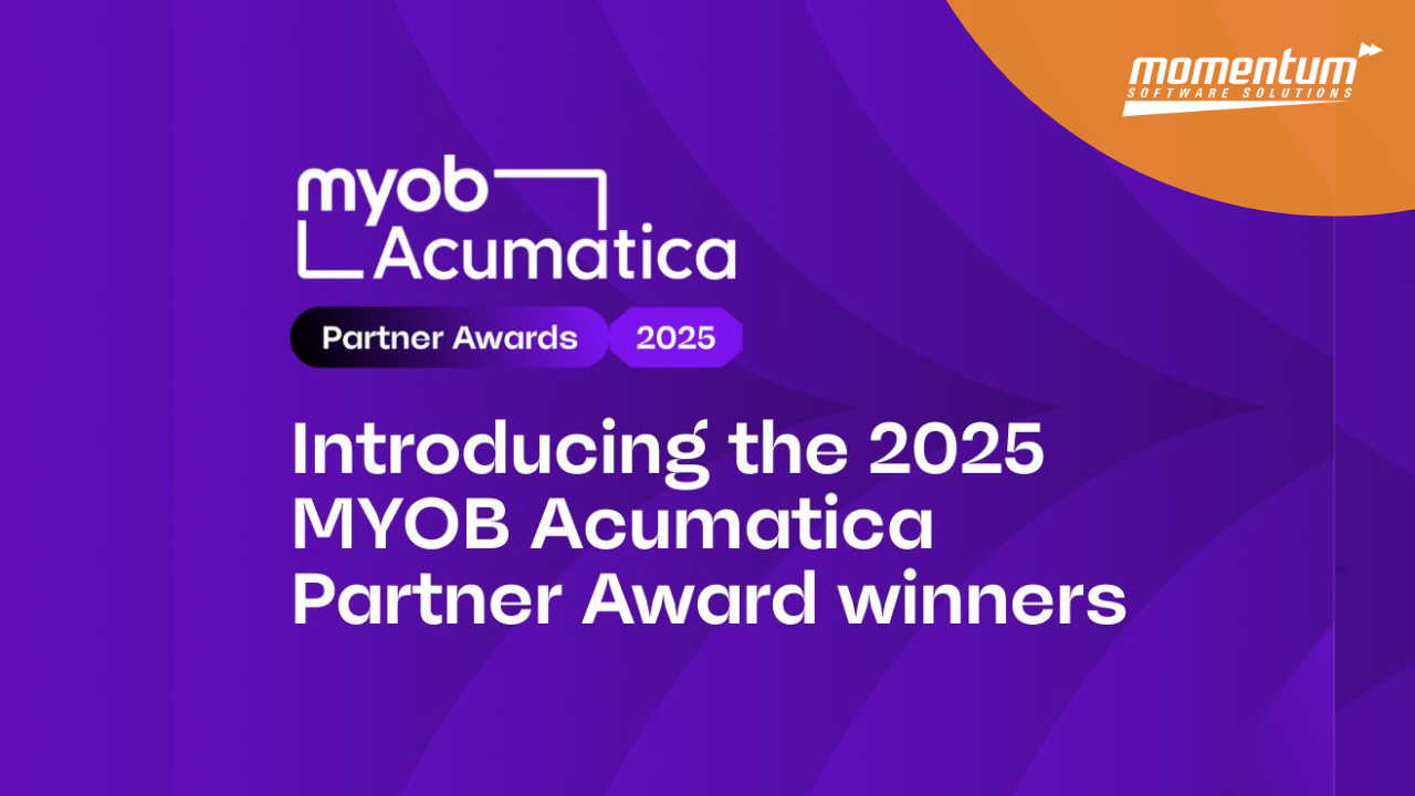 Momentum 2024 MYOB Partner Awards | Momentum Software Solutions